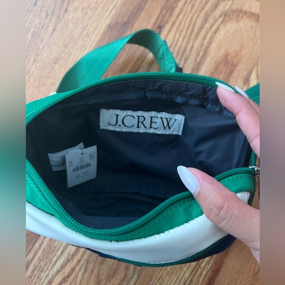 J. Crew | Bags | J Crew Montauk Fanny Pack In Greenblue Nylon | Poshmark